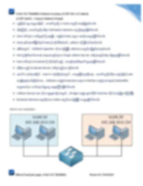CCNA VCE Training: Campus Network Design | Exercises Network and System Administration | Docsity
