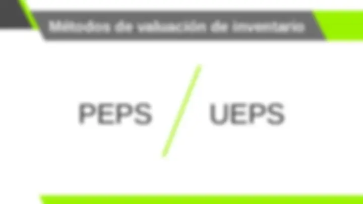 Métodos de Valuación de Inventario: PEPS, UEPS y Costo Promedio | Diapositivas de Electrónica ...