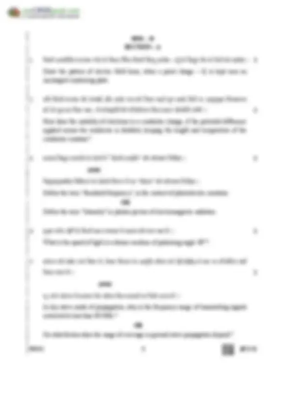 class 12 study material of questions | Exams Physics | Docsity
