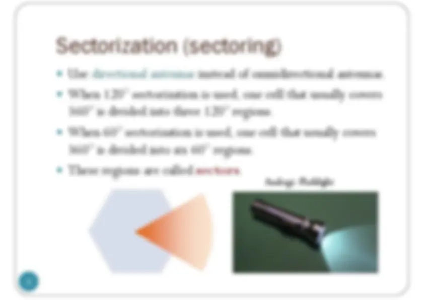 Cell sectoring for mobile communication system examples included ...