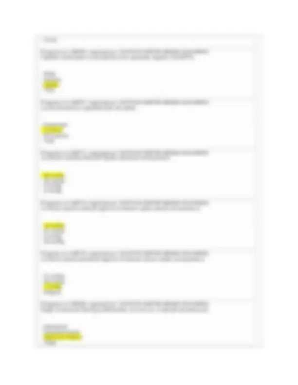 Banco de preguntas fisiopatológica | Exámenes de Fisiopatología | Docsity