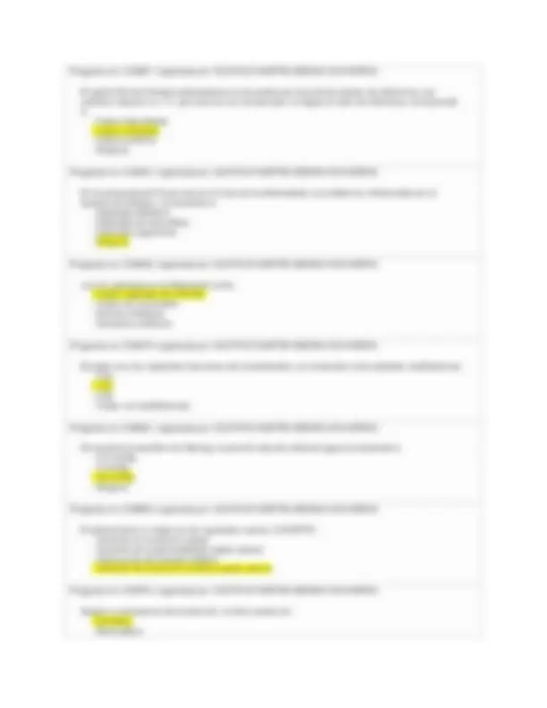 Banco de preguntas fisiopatológica | Exámenes de Fisiopatología | Docsity