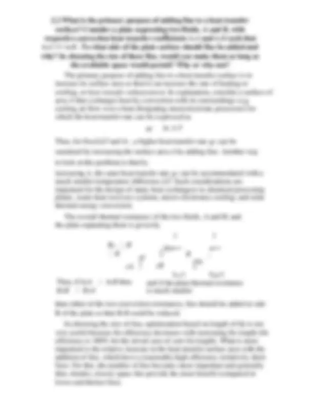 Heat Transfer Solution Manual: Conduction, Thermal Resistances, Fin ...