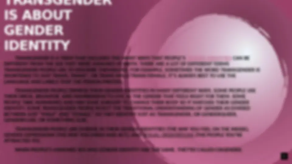 Transgender Gender Fluidity Study Guides Projects Research Human