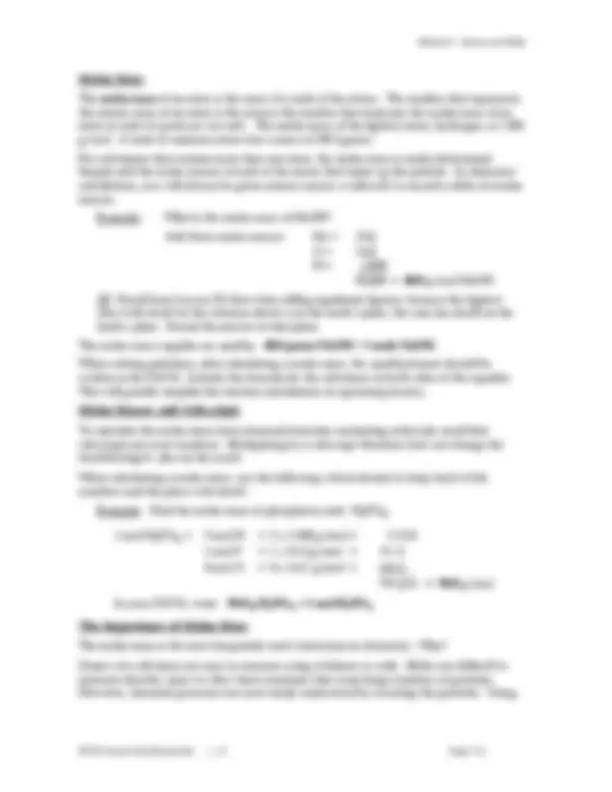 Mole concept questions and answers | Exercises Chemistry | Docsity