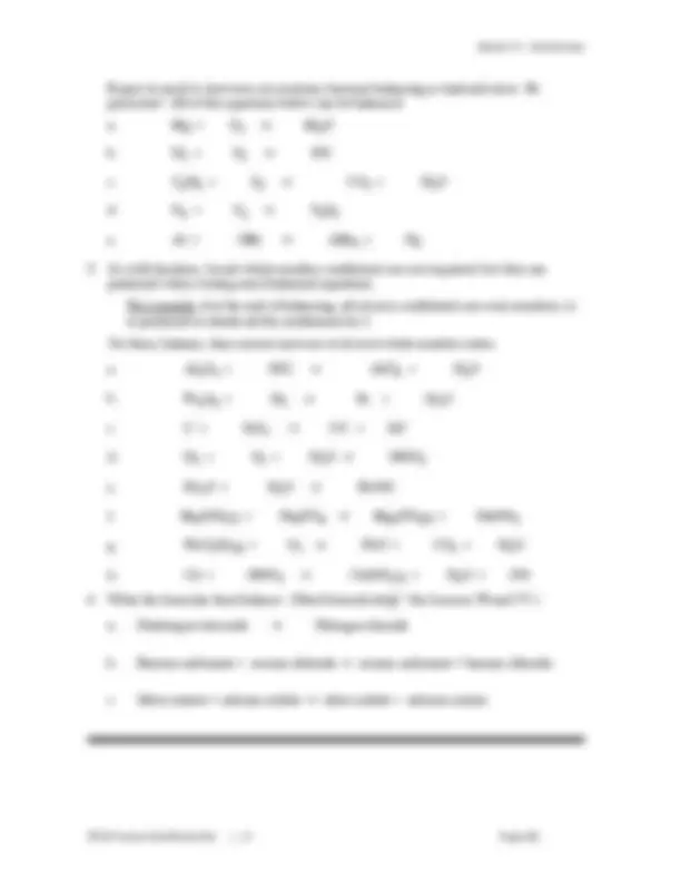 Mole concept questions and answers | Exercises Chemistry | Docsity