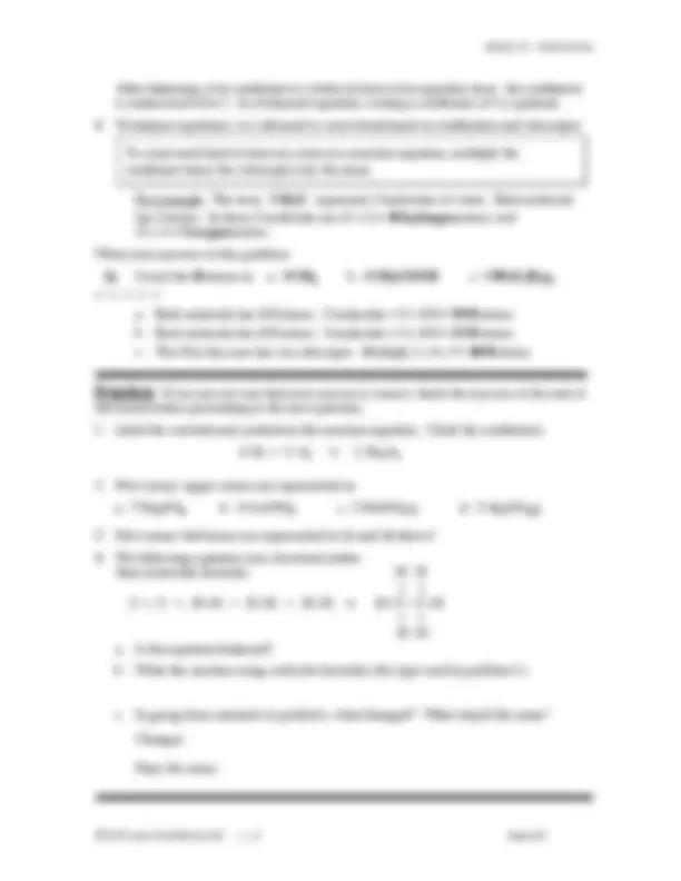 Mole concept questions and answers | Exercises Chemistry | Docsity