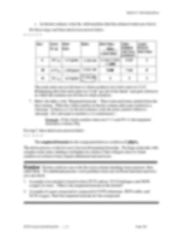 Mole concept questions and answers | Exercises Chemistry | Docsity