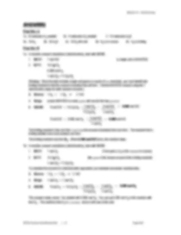 Mole concept questions and answers | Exercises Chemistry | Docsity