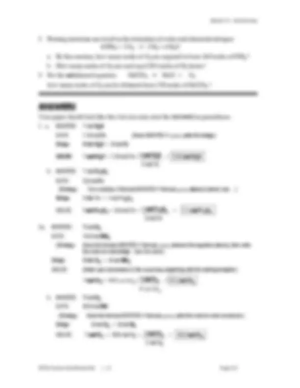 Mole concept questions and answers | Exercises Chemistry | Docsity