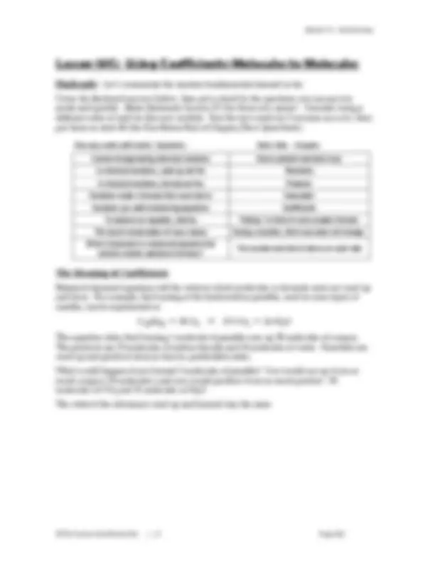 Mole concept questions and answers | Exercises Chemistry | Docsity