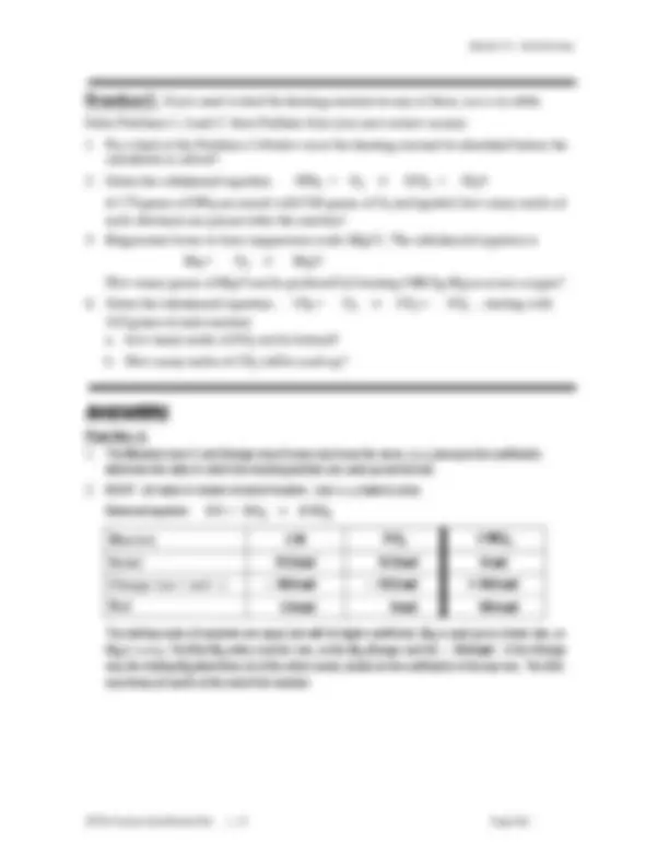 Mole concept questions and answers | Exercises Chemistry | Docsity