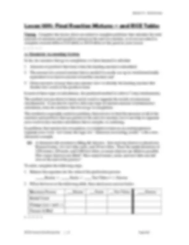 Mole concept questions and answers | Exercises Chemistry | Docsity