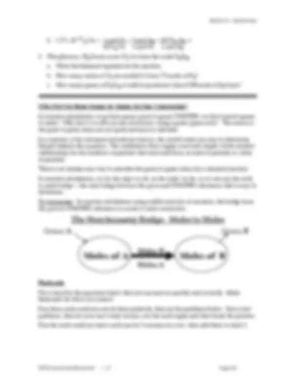 Mole concept questions and answers | Exercises Chemistry | Docsity
