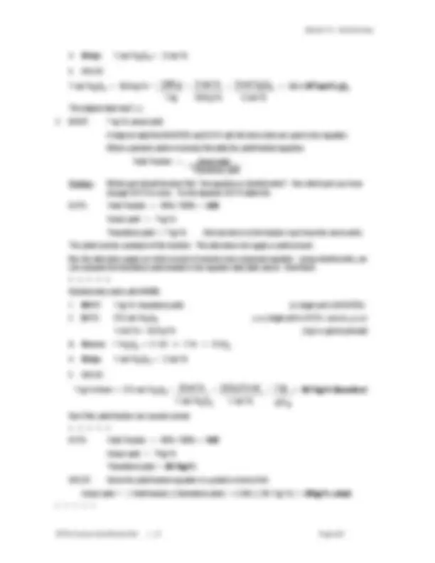 Mole concept questions and answers | Exercises Chemistry | Docsity