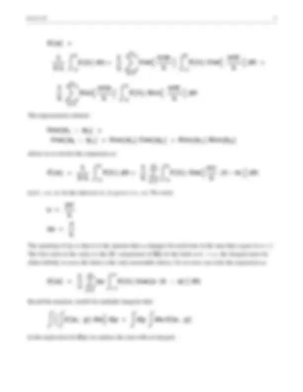 Fourier Transformation - Module | Assignments Mathematics | Docsity