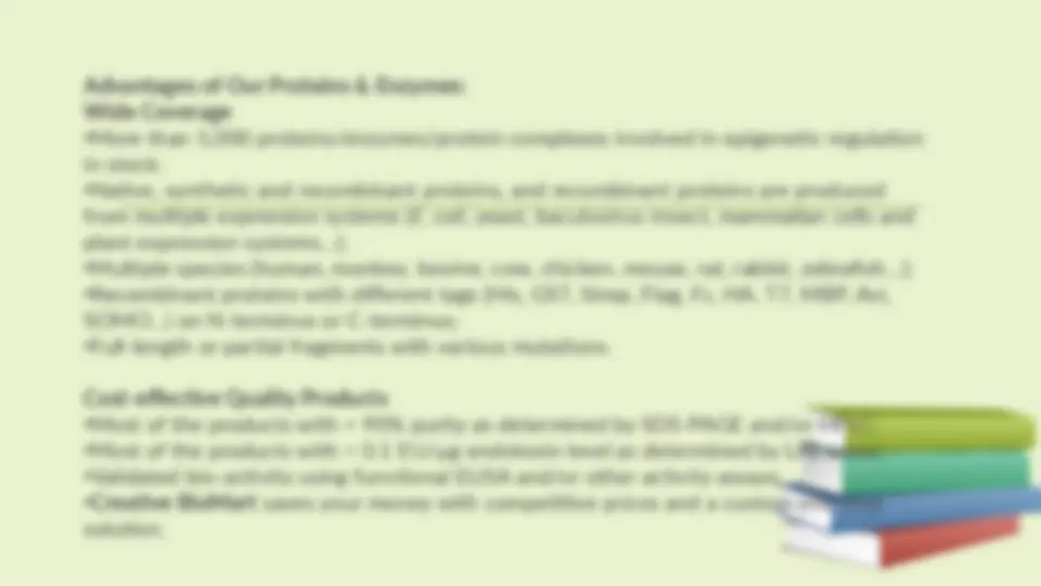 Creative BioMart's Offerings in Epigenetic Proteins and Enzymes ...