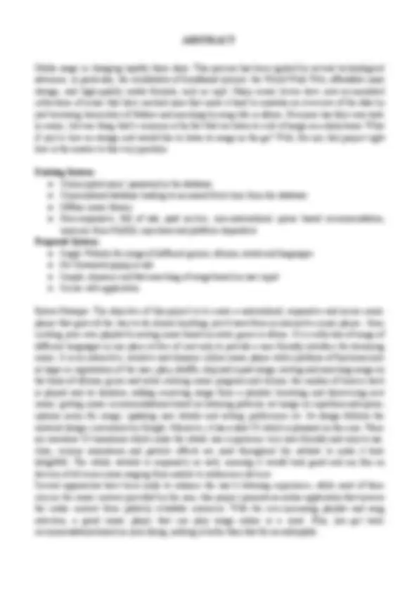 Minor Project Report for Online Music Streaming Website | Lab Reports Web Design and Development ...