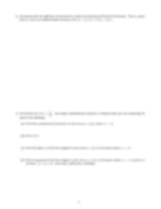 Analytic Geometry & Calculus I Exam 2: 11 Questions to Solve | MATH ...