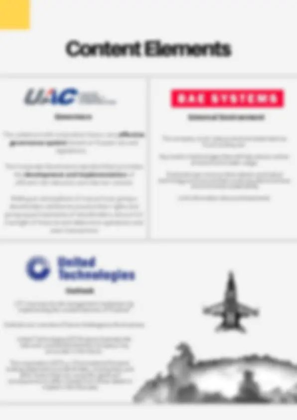 Stakeholder Relations & Governance in Aerospace: BAE Systems & United ...