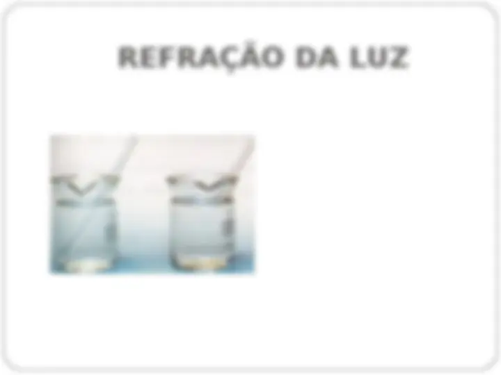 Refração de Luz: Definição, Leis e Aplicações | Slides Física | Docsity