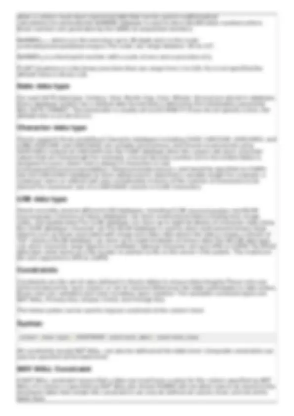 Using DDL Statements in SQL: A Comprehensive Guide | Lecture notes ...