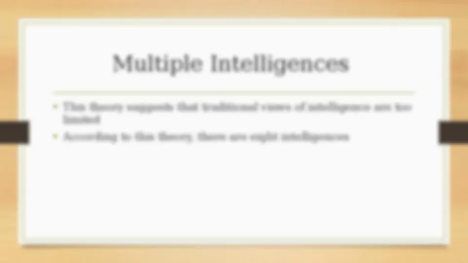 Multiple Intelligences Theory by Howard Gardner: Understanding the ...