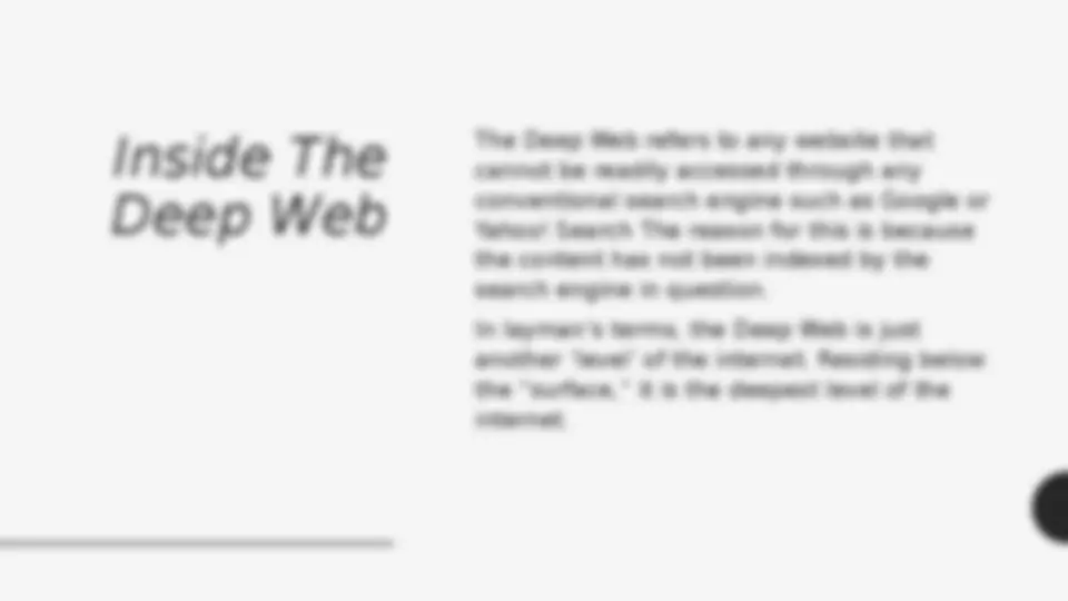 Introduction To Dark Web And Deep Web | Slides Applications of Computer ...