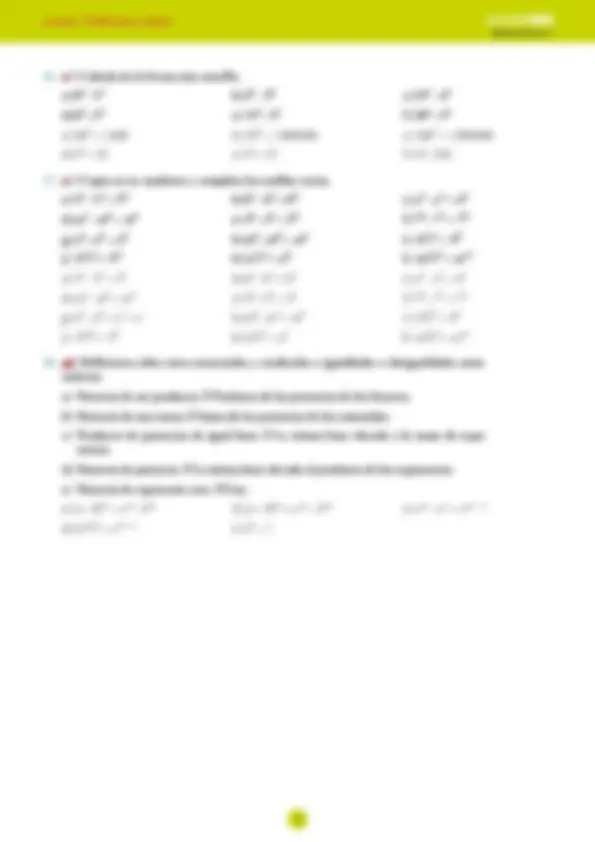 Ejercicios de Potencias y Raíces para ESO: Matemáticas 1 | Ejercicios de Matemáticas | Docsity