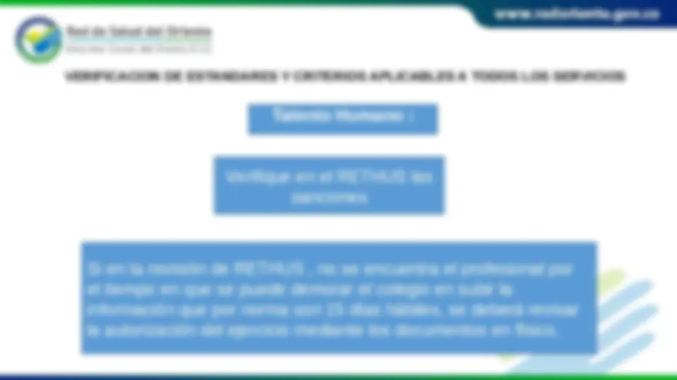 PRESENTACION GENERALIDADES SISTEMA UNICO DE HABILITACIÓN RES. 3100 DE 2019 | Diapositivas de ...