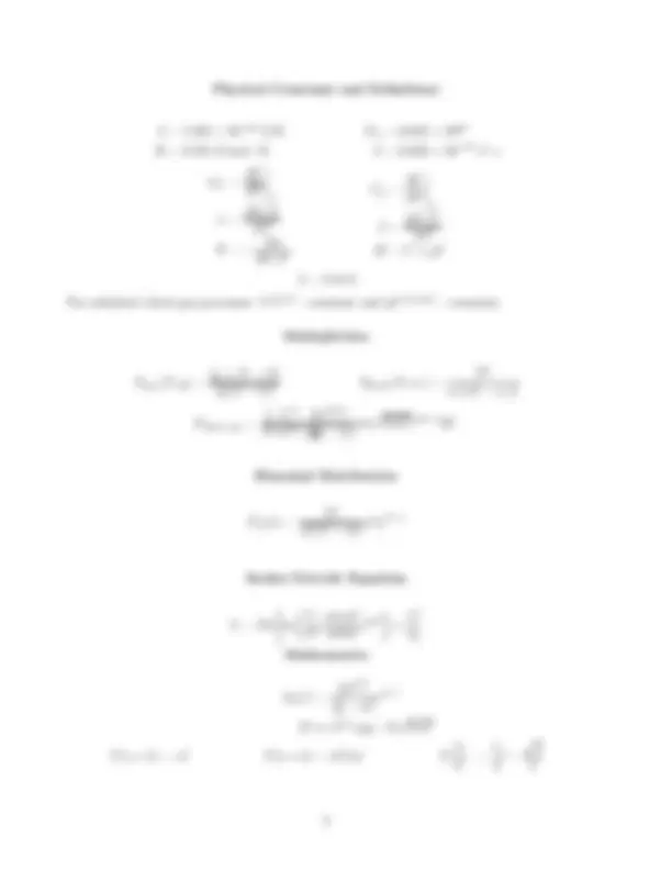 Exam 1 for Thermodynamics and Statistical Mechanics | PHYS 4230 | Exams Physics | Docsity