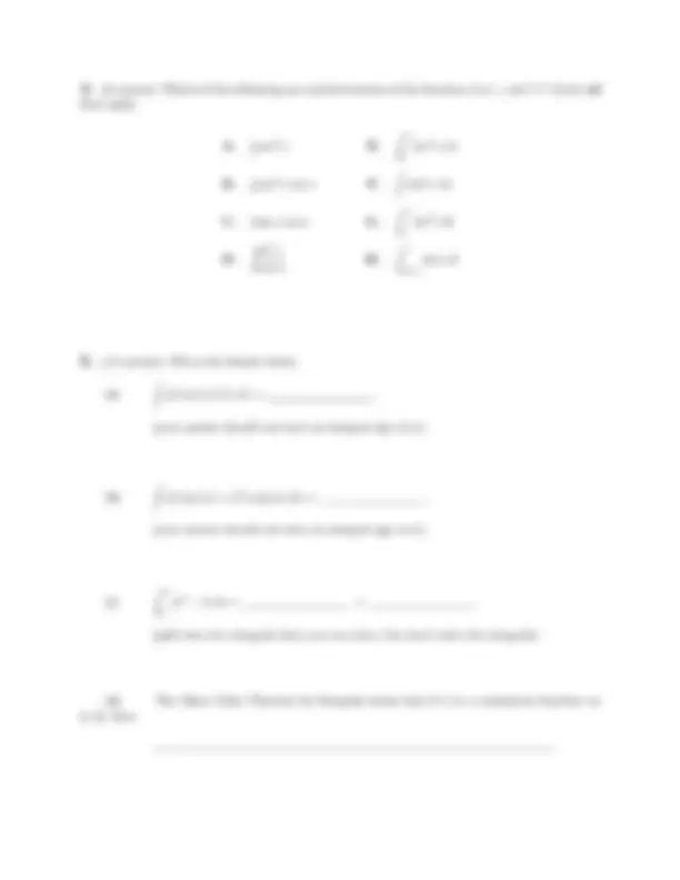 Math 235 Exam III | Exams Calculus | Docsity