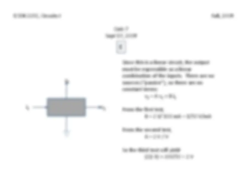 Quiz 7 in ECEN 2250: Circuits I - Fall 2008 | Quizzes Basic Electronics | Docsity