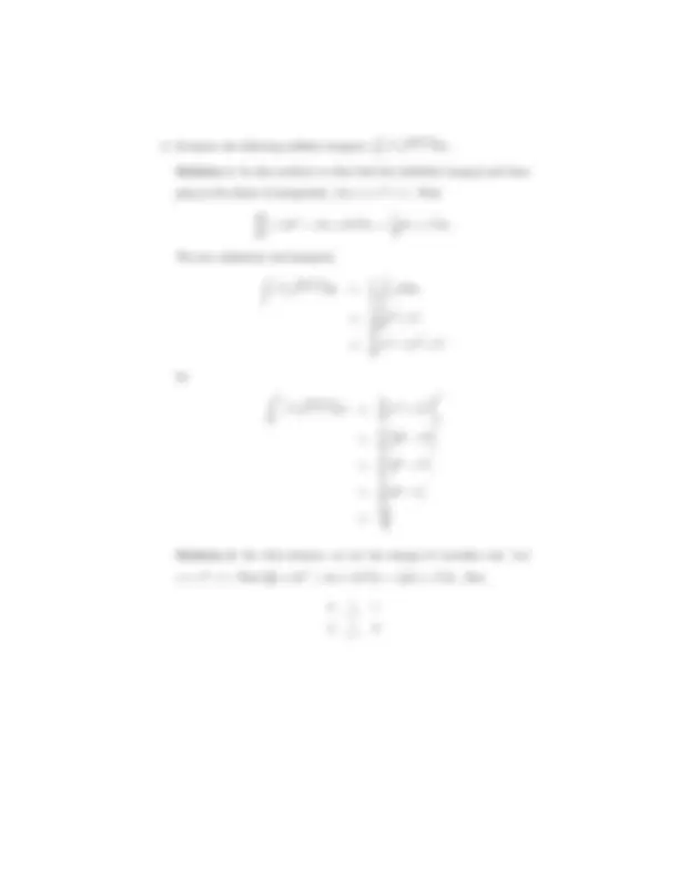 Quiz Solutions for Integration of Trig Functions and Substitution ...