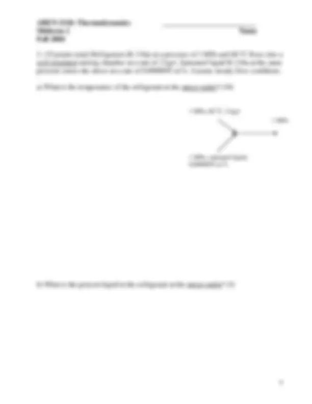 Thermodynamics - Midterm Exam 2 | AREN 2110 | Exams Thermodynamics | Docsity