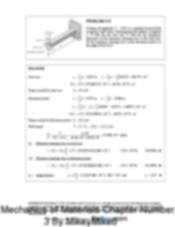 Solution Chapter 3 Mechanics of Materials by Beer & Johnson 7th Edition ...