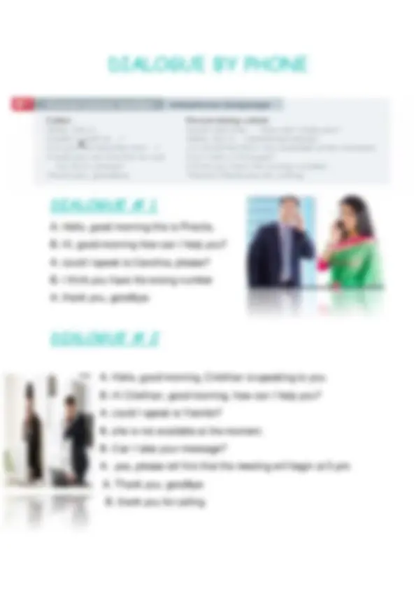 English Dialogues for Business Administration Students: Phone ...