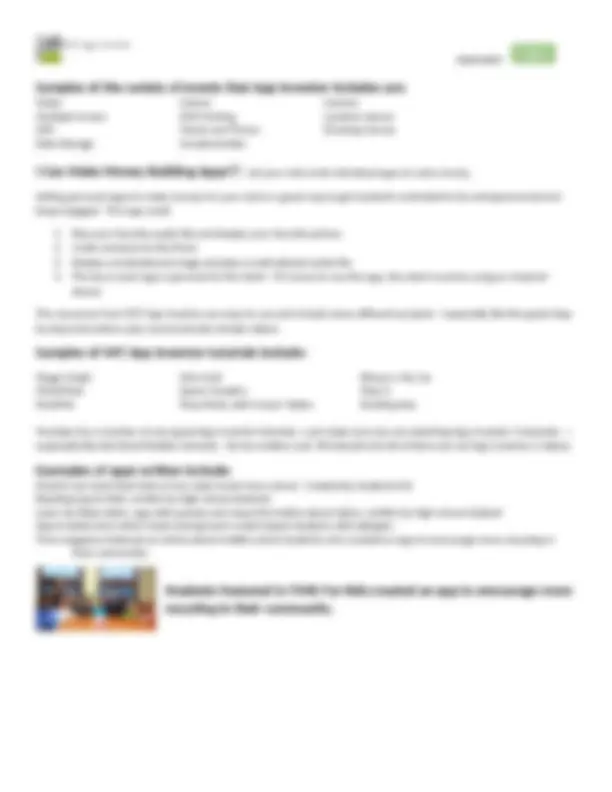 App Inventor Workshop Schedule: Building Android Apps with MIT's Cloud-Based Tool | Essays (high ...