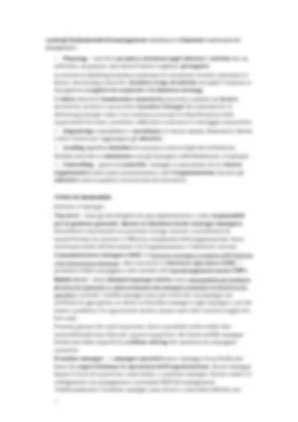 Marketing driven management libro riassunto- Prof Garbelli | Appunti di Marketing | Docsity