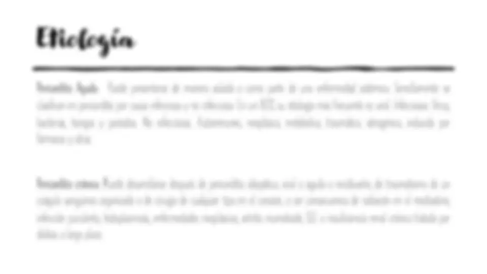 Pericarditis información | Diapositivas de Medicina Interna | Docsity