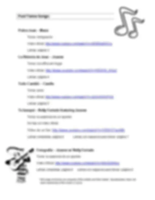 Canciones en pasado simple: 'Pobre Juan' (Maná), 'La Historia de Juan ...