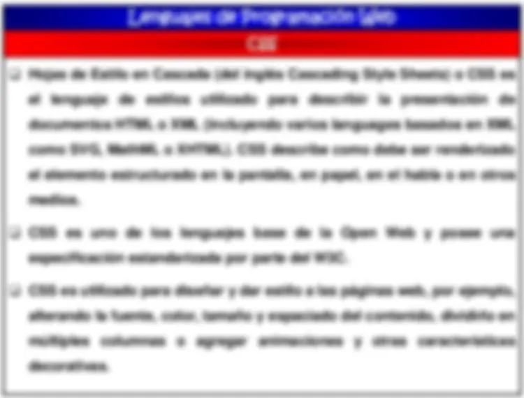 Lenguajes de Programación Web: HTML, CSS, JavaScript, PHP, Python y Ruby | Diapositivas de ...