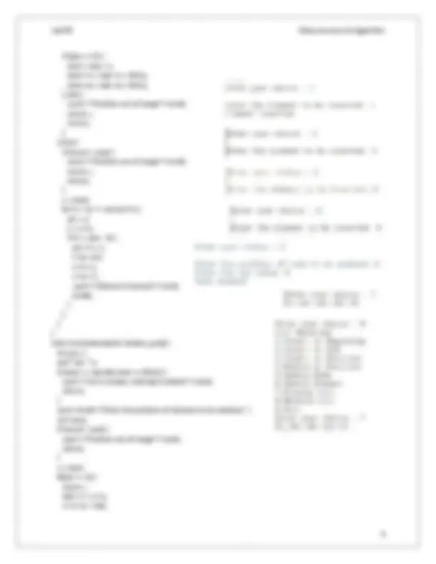 Data Structure and Algorithm Lab Task 05 | Assignments Data Structures and Algorithms | Docsity