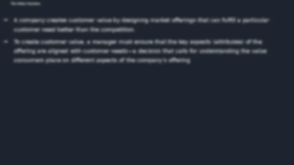 Customer value - Chernev textbook | Notas de aula Marketing | Docsity