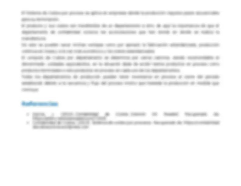 Contabilidad de Costos: Proyecto Integrador Etapa 2 - Sistema de Costos por Proceso | Ejercicios ...