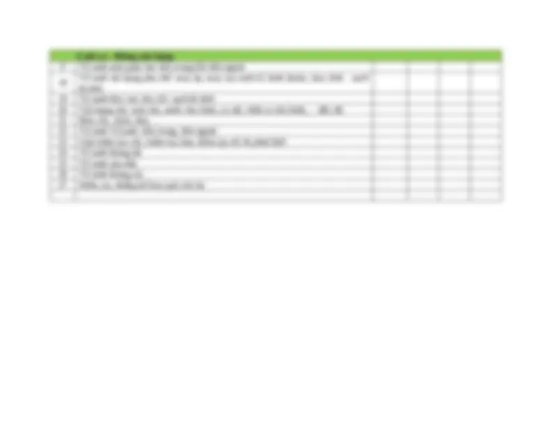 Checklist for Bar Employees: Daily Cleaning Tasks | Assignments Business | Docsity