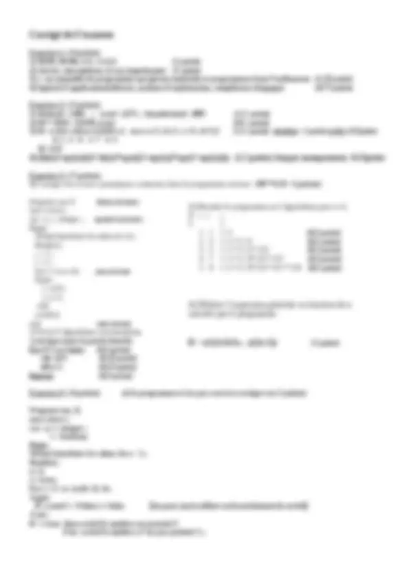 exam informatique pour le 1er semestre | Exams Algorithms and Programming | Docsity