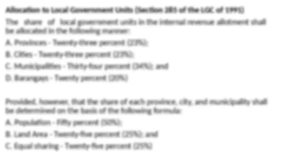 Decentralization and Local Governance in the Philippines: The 1991 Code ...