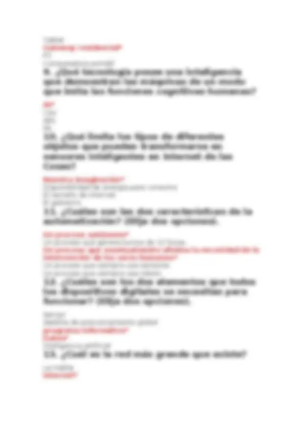 examen de cisco en computación II | Exámenes de Computación aplicada | Docsity