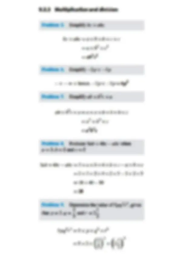 Algebra Documents notes | Study notes Mathematics | Docsity